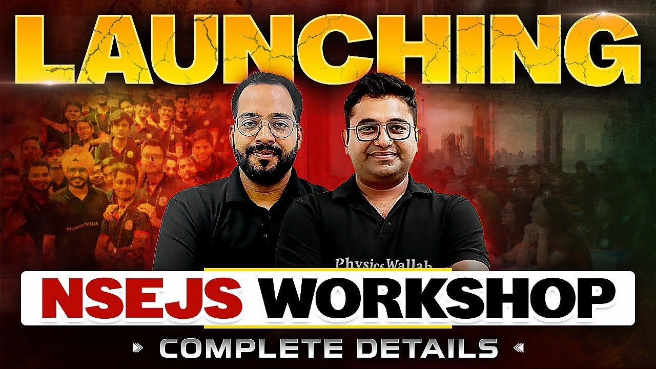 Launching NSEJS Workshop Complete Details🔥💪🏻 - YouTube