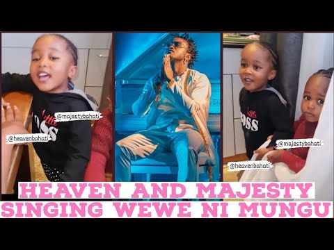 HEAVEN BAHATI AND MAJESTY BAHATI SINGING TO WEWE NI MUNGU BY BAHATI ...