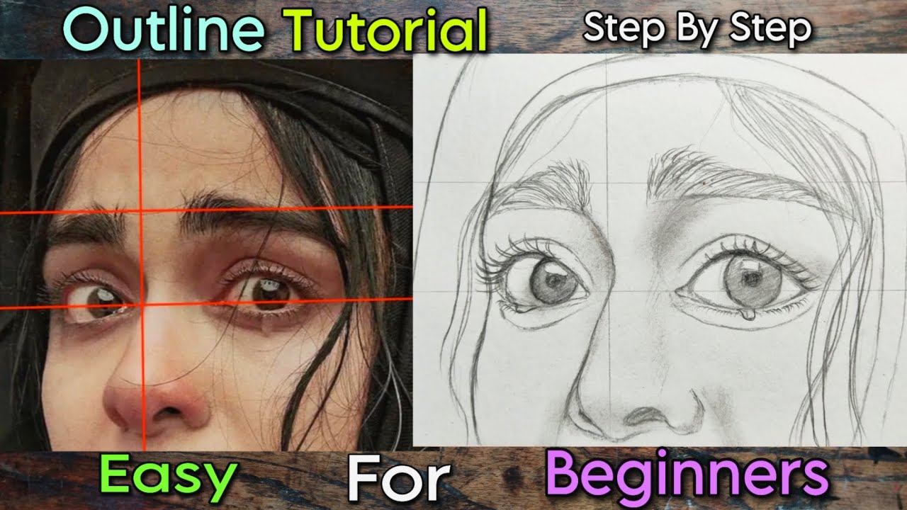 The Kerala Story ‍🩹 | Adah Sharma Outline Drawing Tutorial Step By Step ...