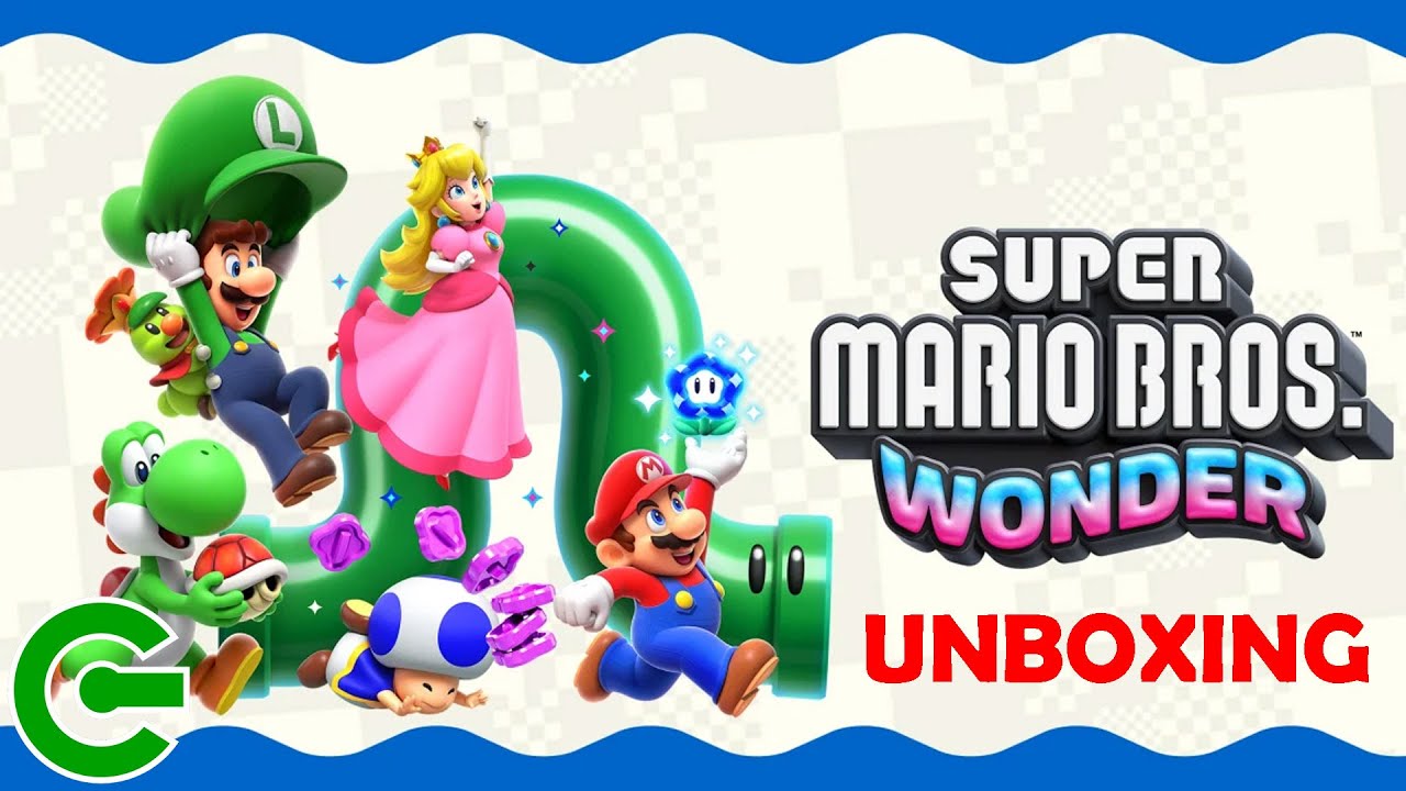 SUPER MARIO BROS WONDER + TOTE BAG UNBOXING - YouTube