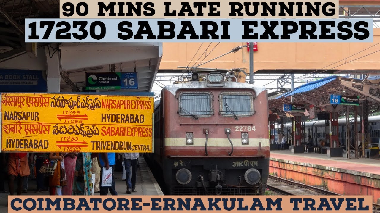 SABARI EXPRESS COIMBATORE-ERNAKULAM | KOCHI AIRPORT VISIBLE BY TRAIN ...