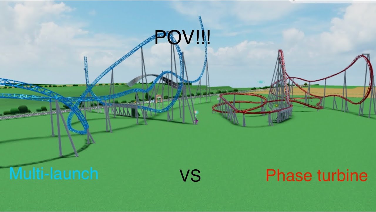 Phase turbine vs Multi-launch coaster in theme park tycoon 2 - YouTube