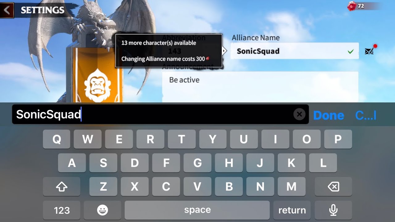 Call of Dragons How To Change Alliance Name - YouTube
