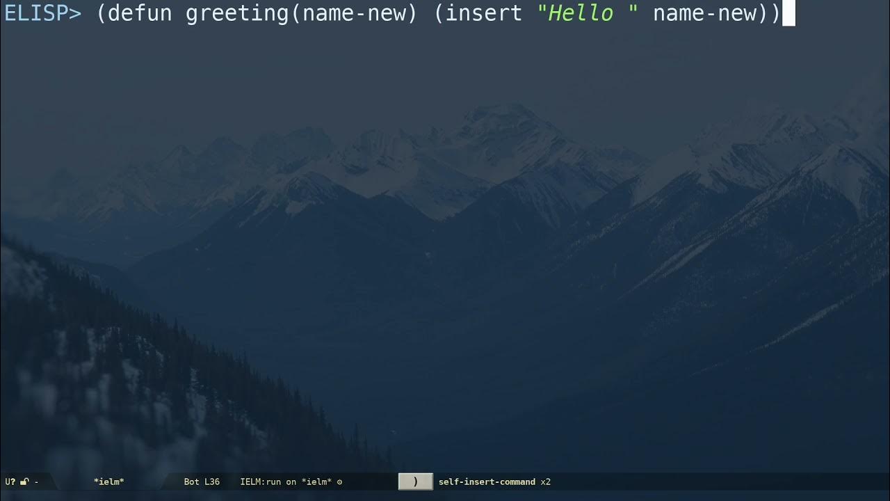 Elisp/Emacs-Lisp - YouTube