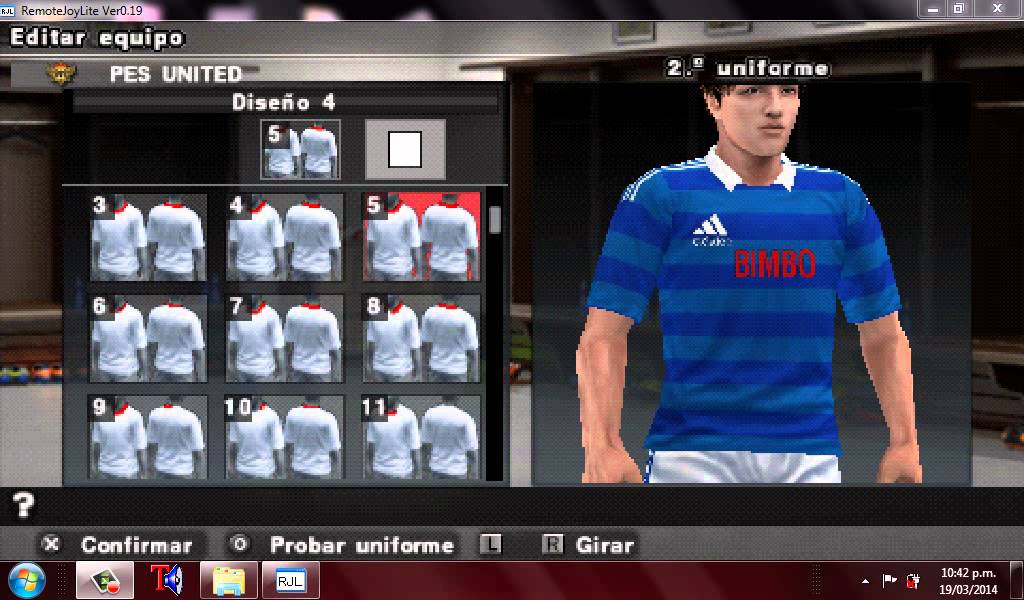 Como crear el uniforme de Chivas actual en el pes 2014 Para psp & ps2 ...