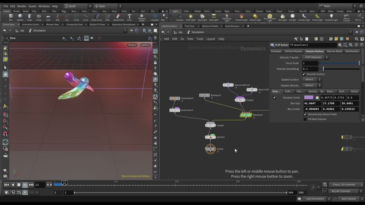Curve Path Flow in Houdini Flip - YouTube