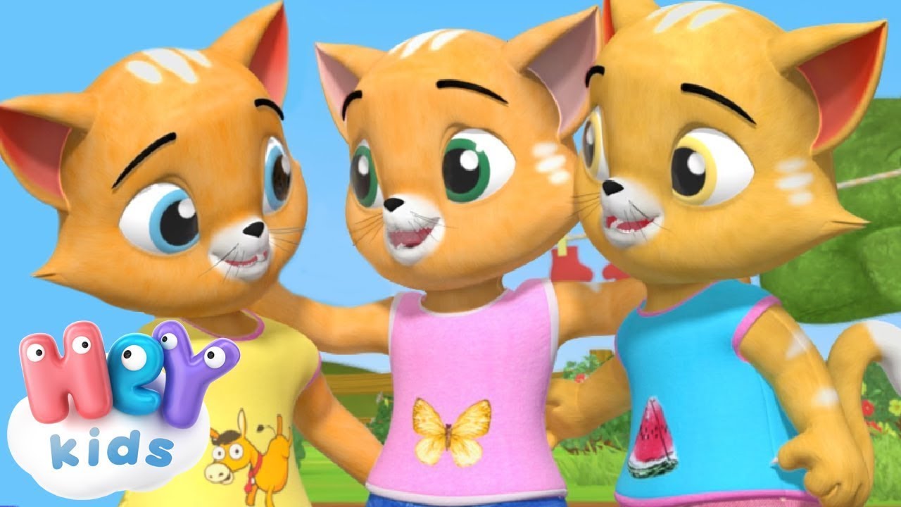 Los Tres Gatitos 🐱 Canciones Infantiles En Español - HeyKids - YouTube