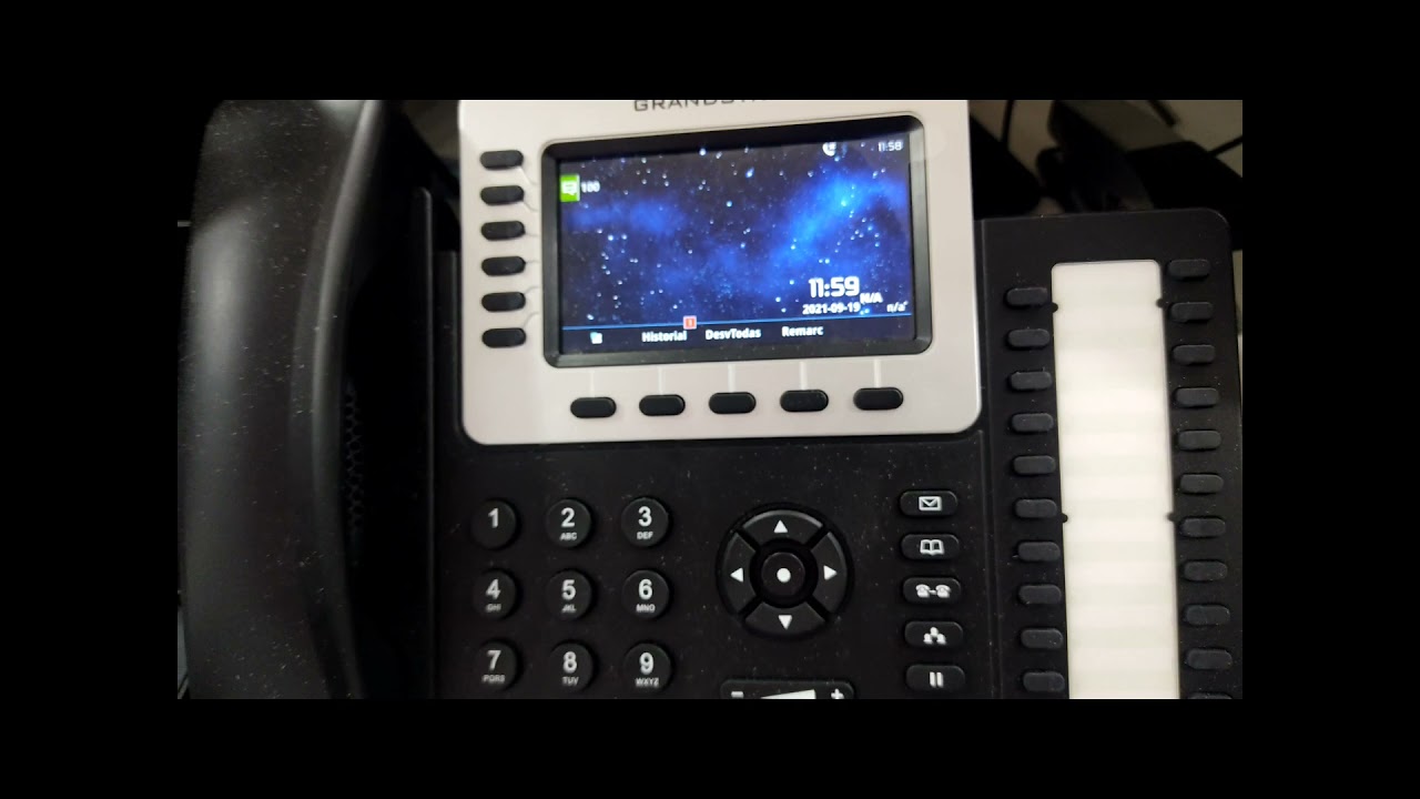 Funcionamiento básico de teléfono IP GXP-2160 GrandStream - YouTube