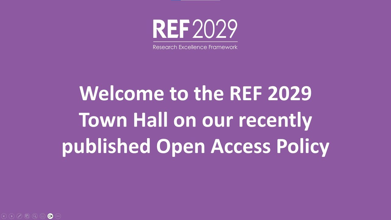 REF 2029 Town Hall on Open Access - 28 January 2025 (recording) - YouTube