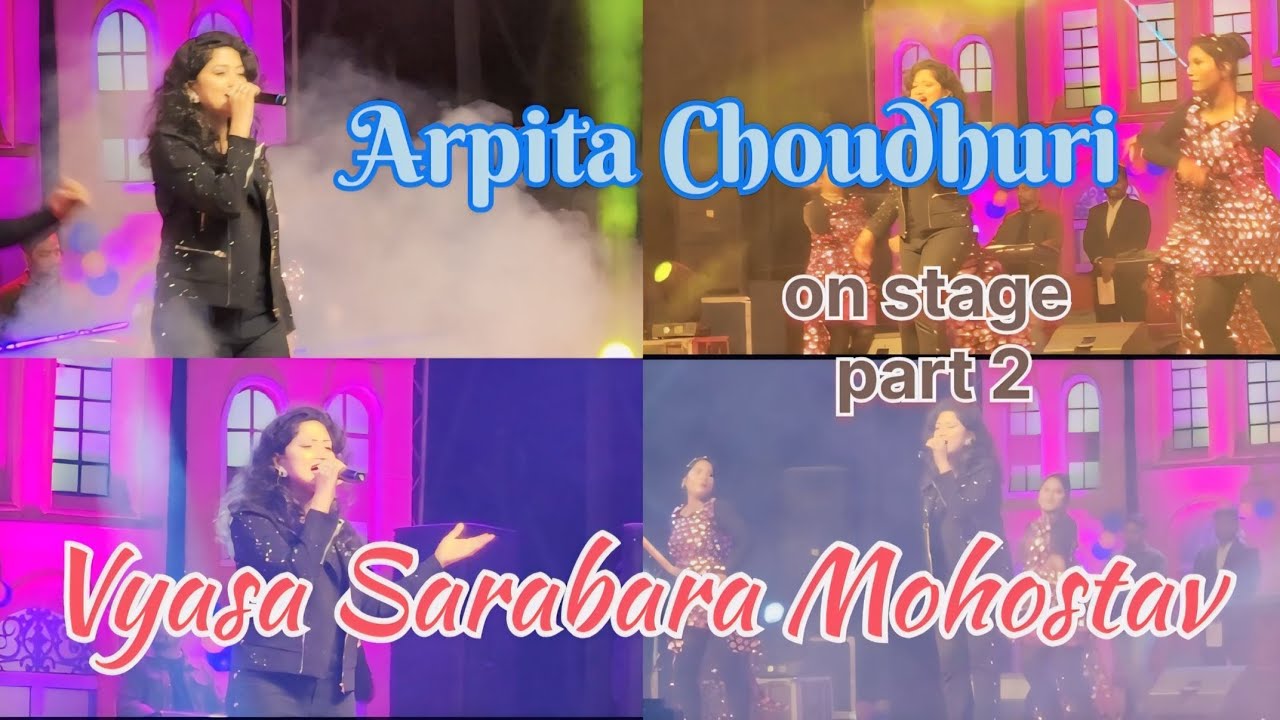 Arpita choudhuri on stage part 2#litteangelmamuni #arpitachowdhury # ...