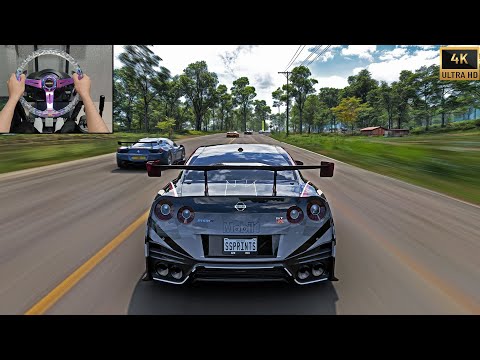 1000HP Nissan GTR VS Supercars | Forza Horizon 5 Steering Wheel Gameplay