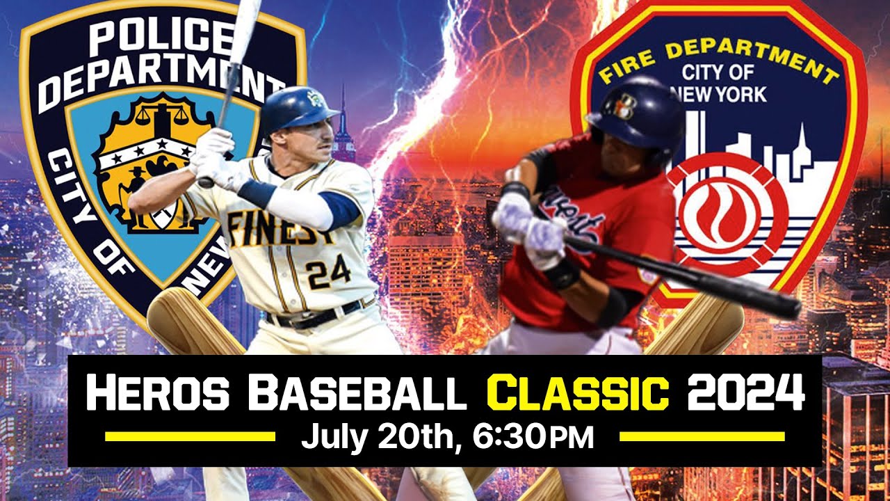 NYPD vs FDNY - 2024 Hero's Baseball Game - YouTube