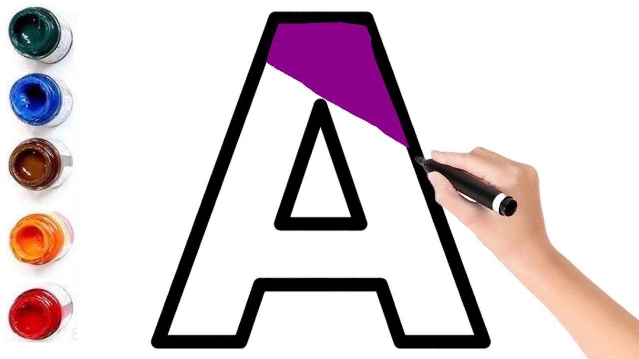 Learn Alphabet A to Z Capital and Small Letters for Kids // Easy Step ...