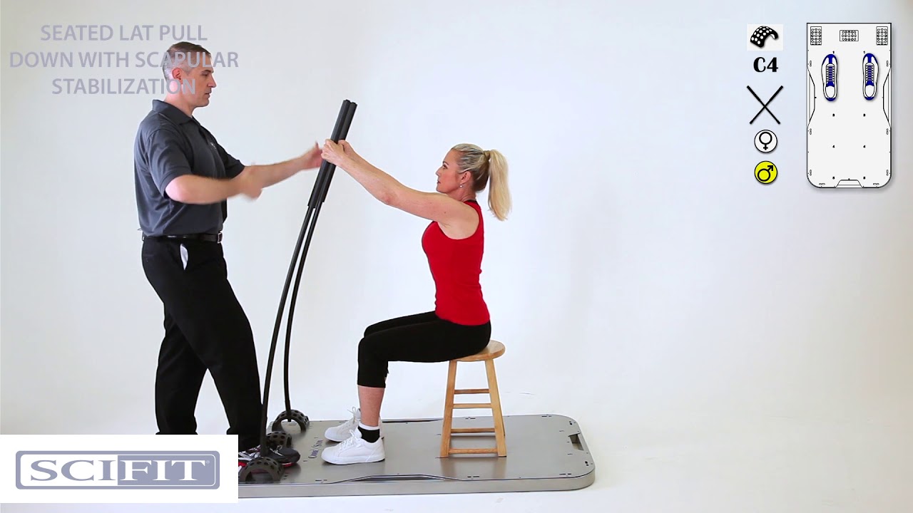 Core Stix - Seated Lat Pull Down With Scapular Stabilization - YouTube