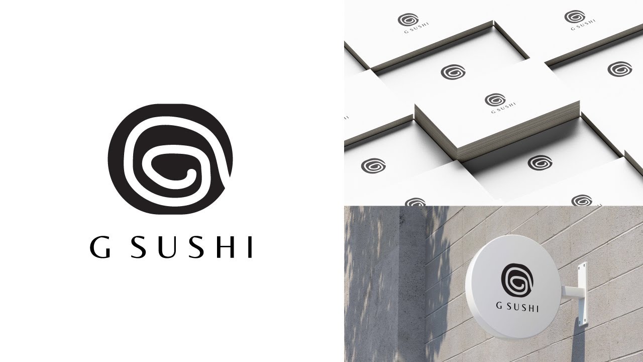 G Sushi | Minimalist Logo For You - YouTube