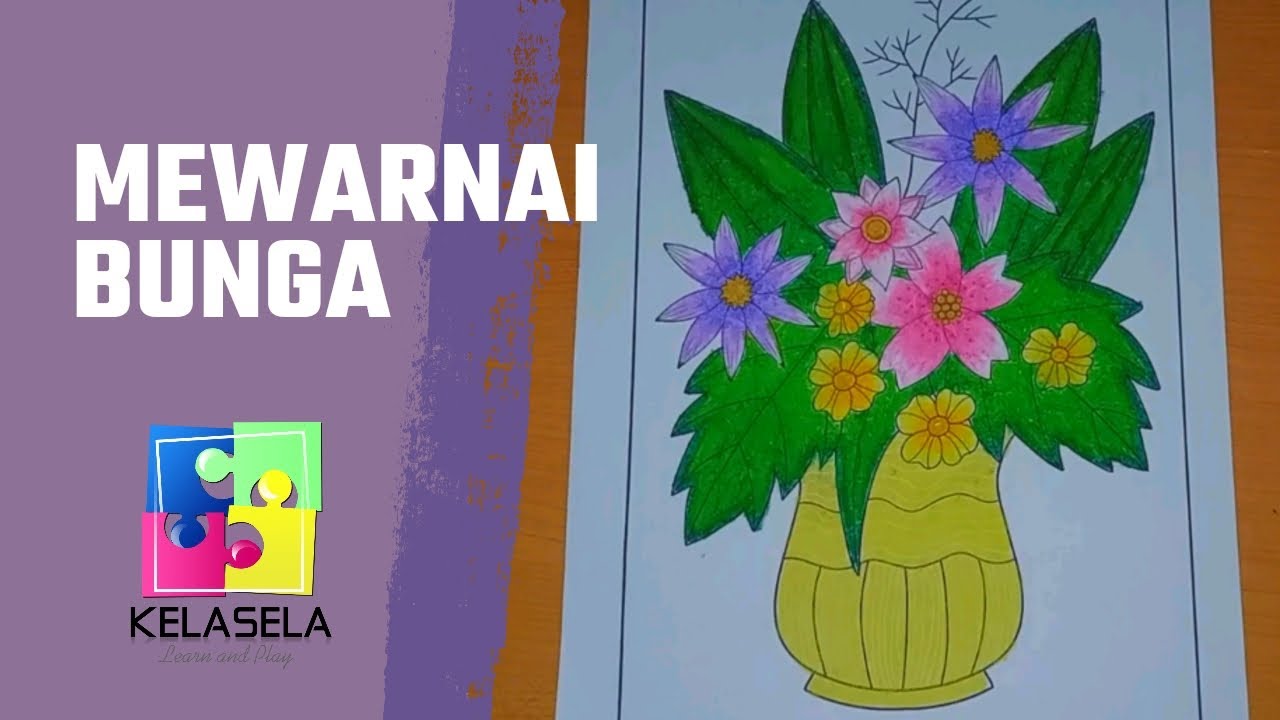 Hi! Mewarnai Bunga Part 4 untuk belajar anak yuk - YouTube