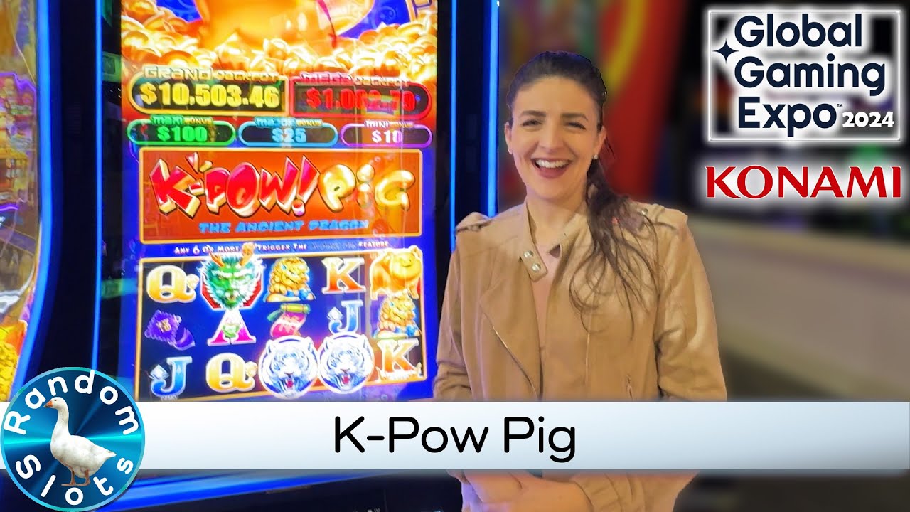 Konami, K Pow Pig Slot Machine, #G2E2024 - YouTube