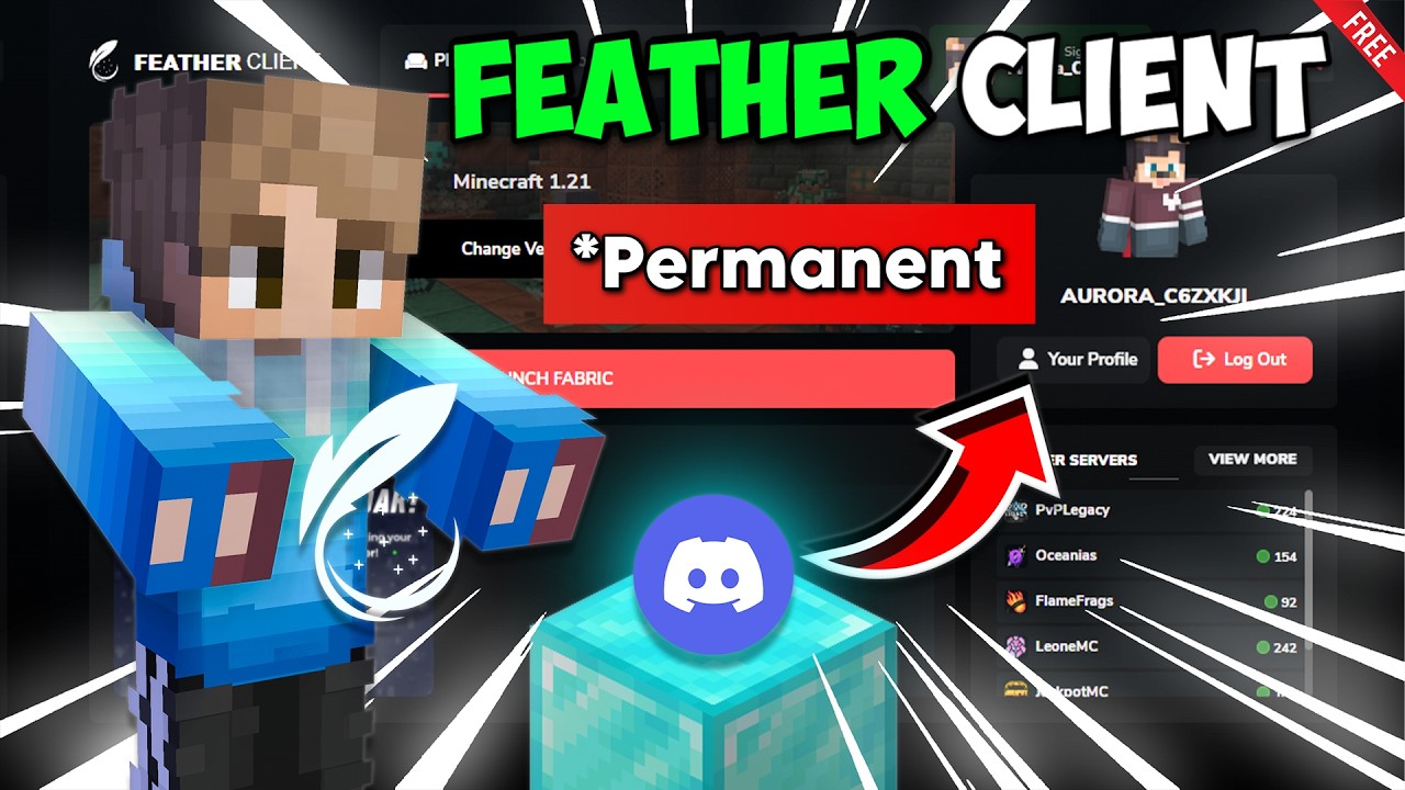 How to play Feather Client for FREE In 2025 ! (PERMANENT) - YouTube