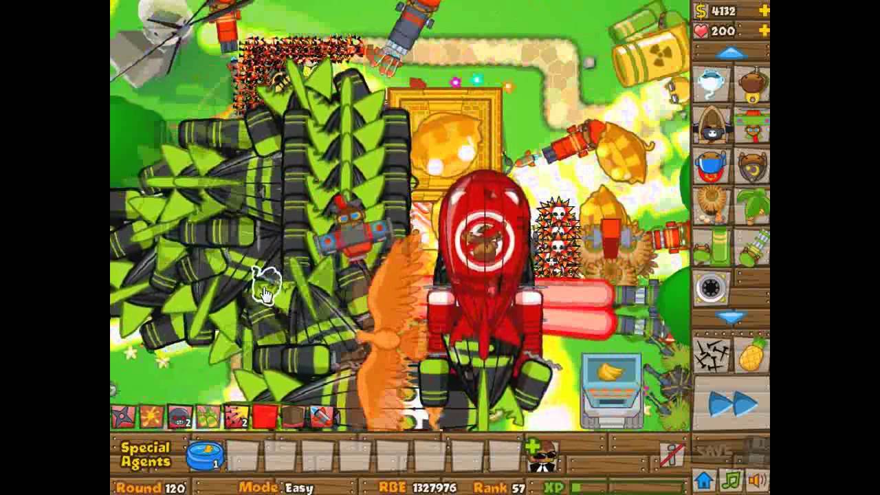 Bloons Tower Defense 5 - Round 120 - 1527976 RBE - Death - YouTube