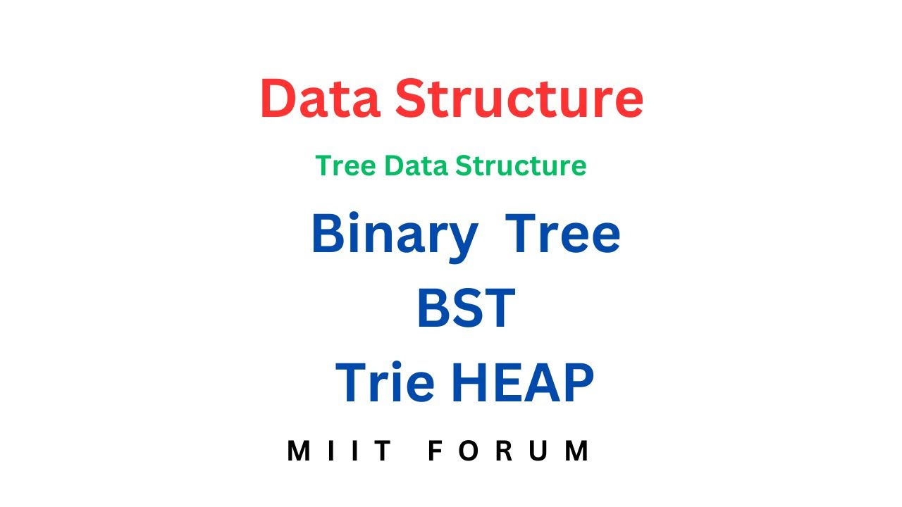 Tree Data Structures Binary Tree Bst Trie Heap Youtube