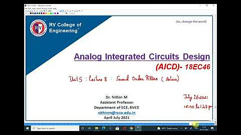 Analog Integrated Circuits Design - YouTube