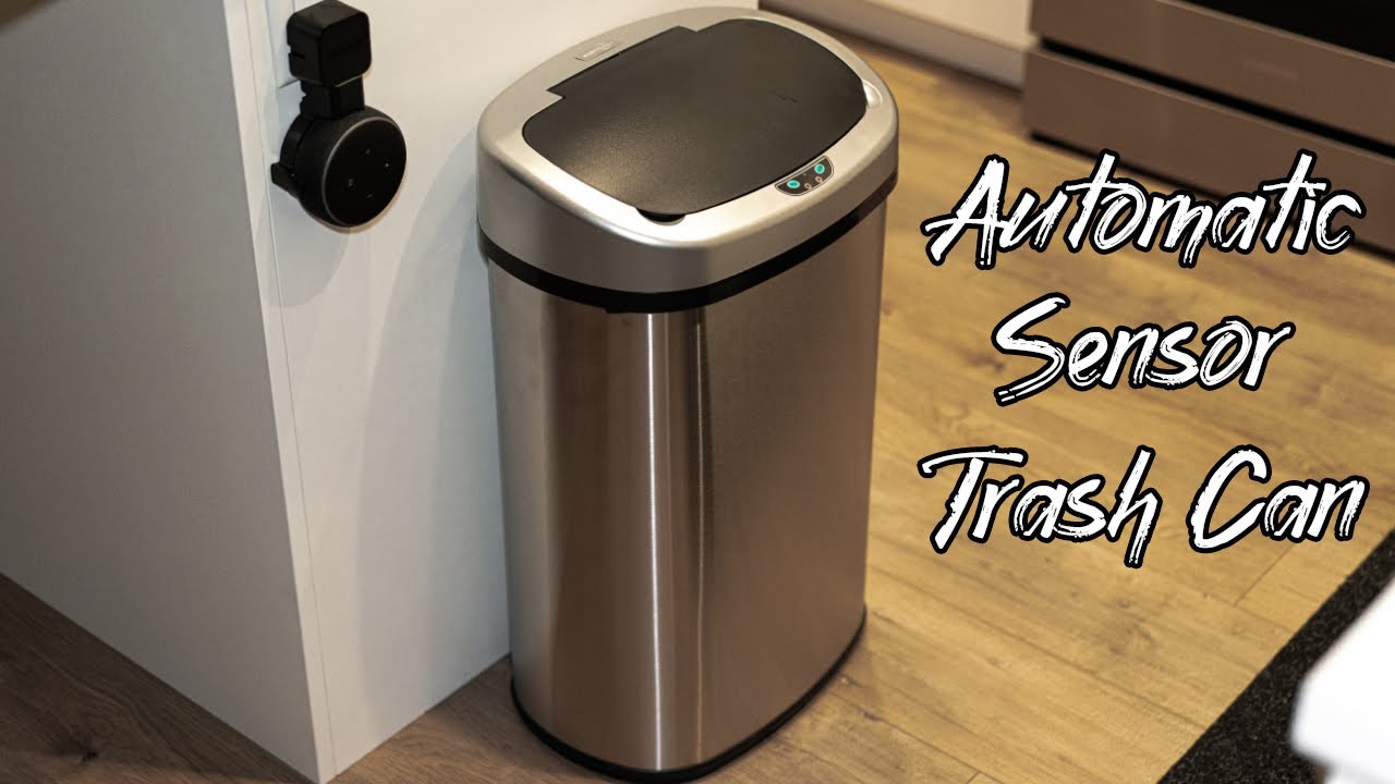 13 Gallon Stainless Steel Automatic Sensor Trash Can by SensorCan ...
