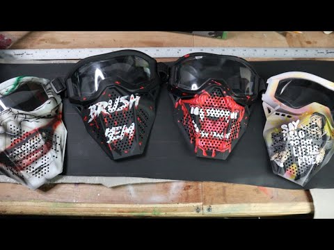 Custom Painted Paintball Mask