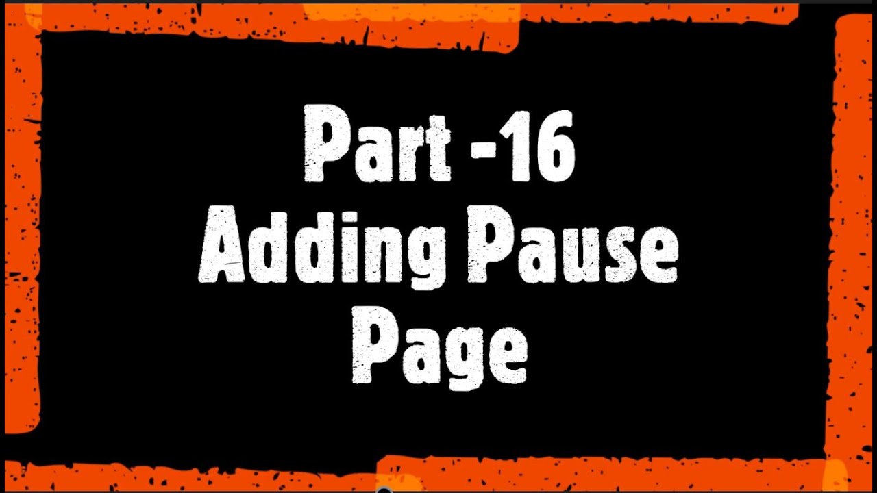 Making Pause Page In Pygame Part 16 YouTube making-pause-page-in-pygame-part-16-youtube