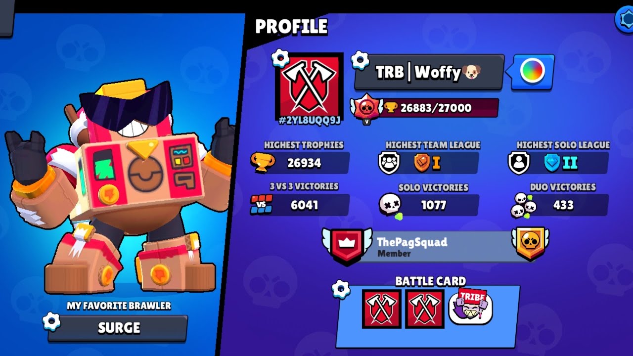 Brawl Stars || I ♥️ Tribe || WoffyBrawlStars #brawlstars - YouTube