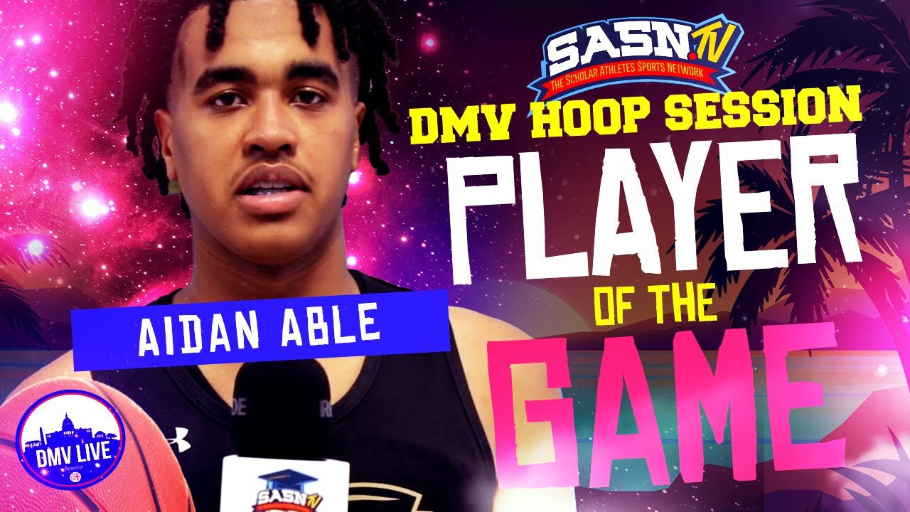 DMV Hoop Session Interviews Guard Aidan Able - YouTube