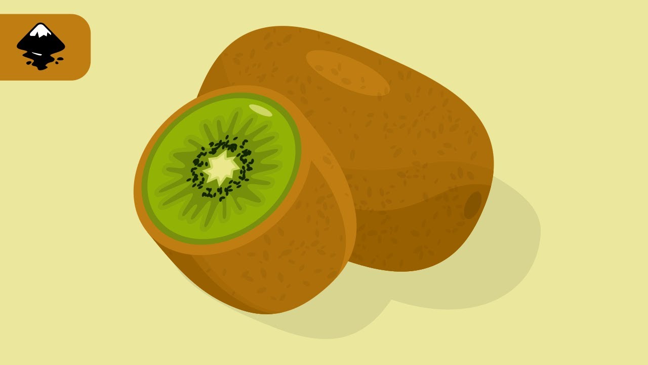 How to Draw a Kiwi in Inkscape - YouTube