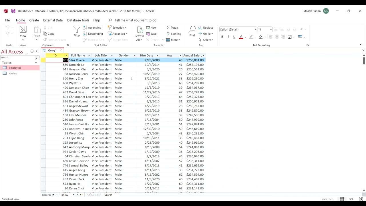 Multiple Query Criteria Using Or Ms Access Youtube