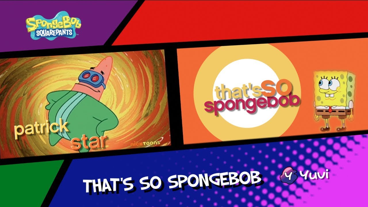 SpongeBob SquarePants AMV - That's So SpongeBob - YouTube