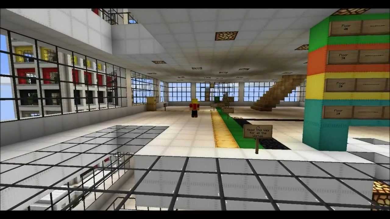 MineCraft Mall Build "FRZ World Server" - YouTube