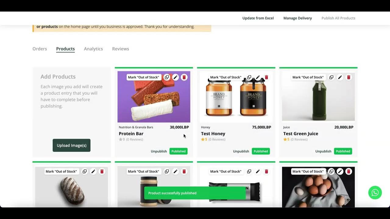 Publish & Unpublish Products - Nourish Vendors - YouTube