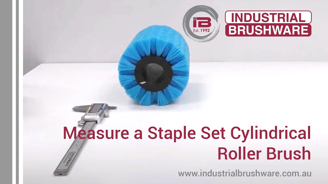 How to measure a Staple Set Cylindrical Roller Brush - YouTube