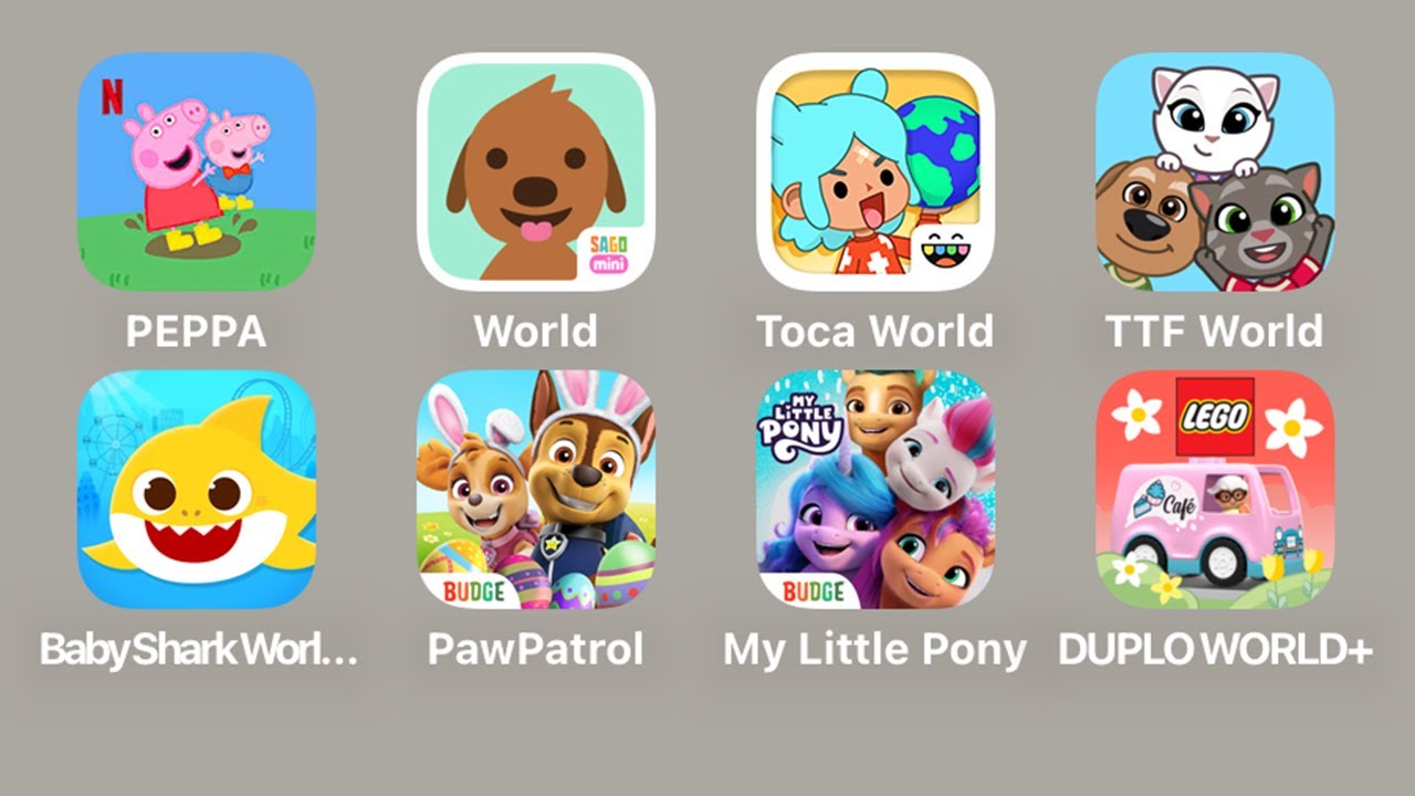 World of Peppa Pig,SAGO Mini World,Toca World,Talking Tom Friends World ...
