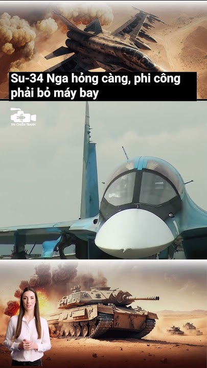 Su-34 Nga hỏng càng, phi công phải bỏ máy bay - YouTube