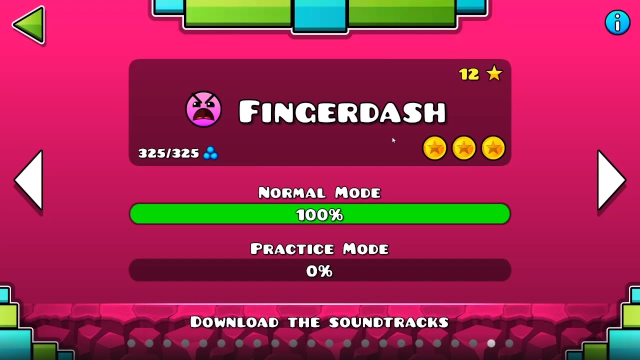 Fingerdash | All Coins | Geometry Dash - YouTube