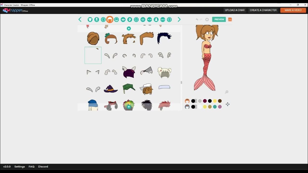 Extra Assets on Wrapper Offline (Combined Hair, Seashell Bra, Mermaid Tail) - YouTube