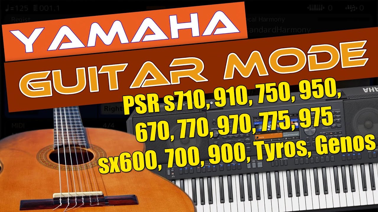 Yamaha Guitar Mode in PSR/Tyros/Genos keyboard | A hidden feature of Yamaha arrangers. Chords ...