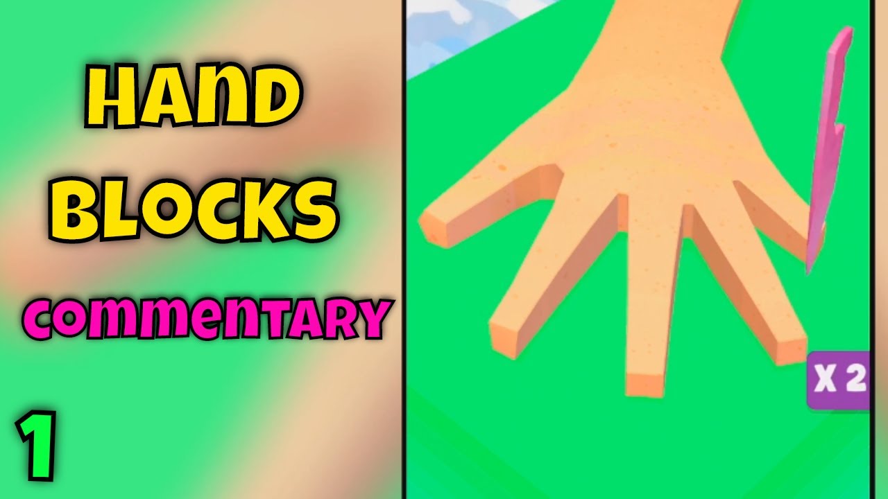 Hand Blocks Game - I vut my fingers, that is hurt - YouTube