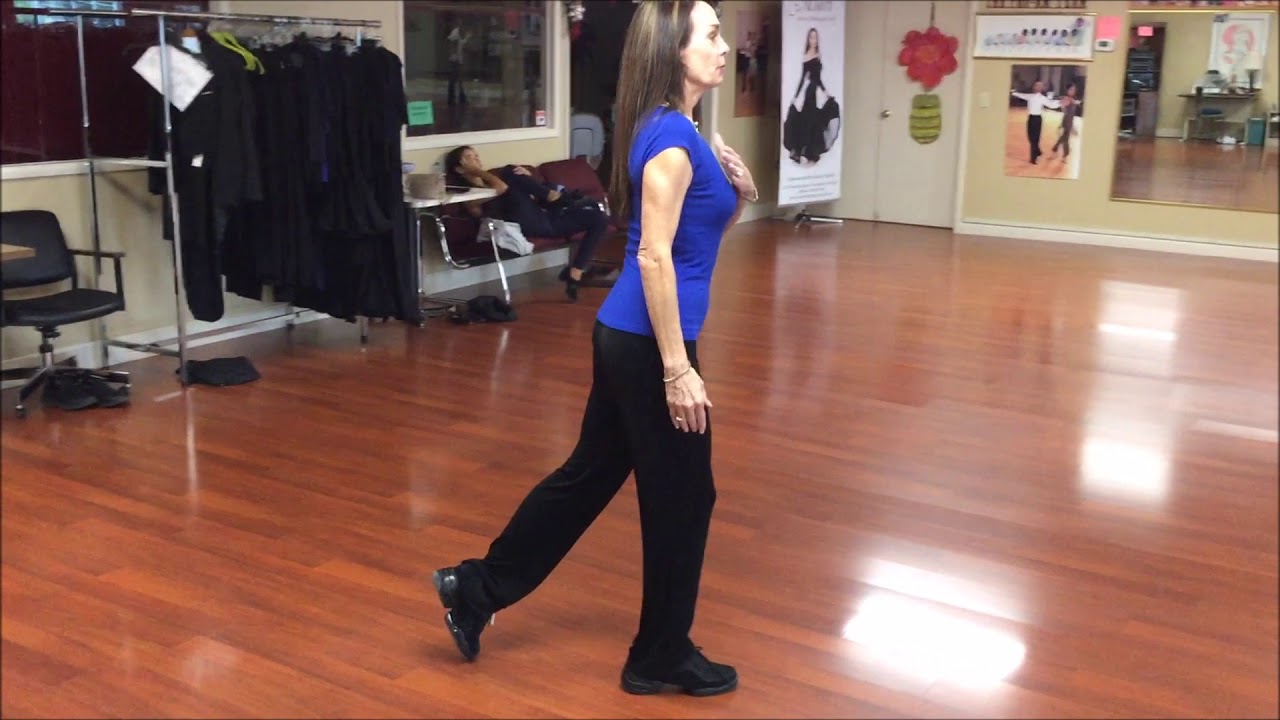 Slow Foxtrot lesson, Feather Step, Swing Through Right Side - YouTube