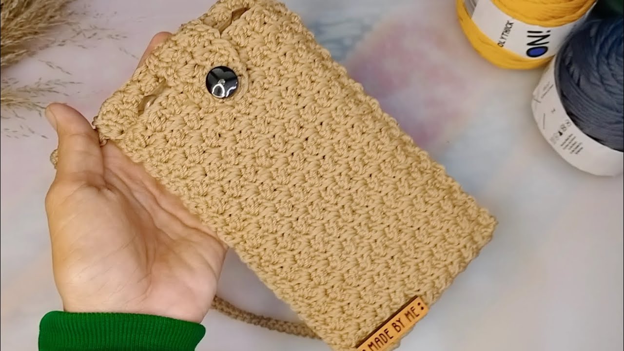 Tas Rajut Hp Simple || crochet Phone Bag - YouTube