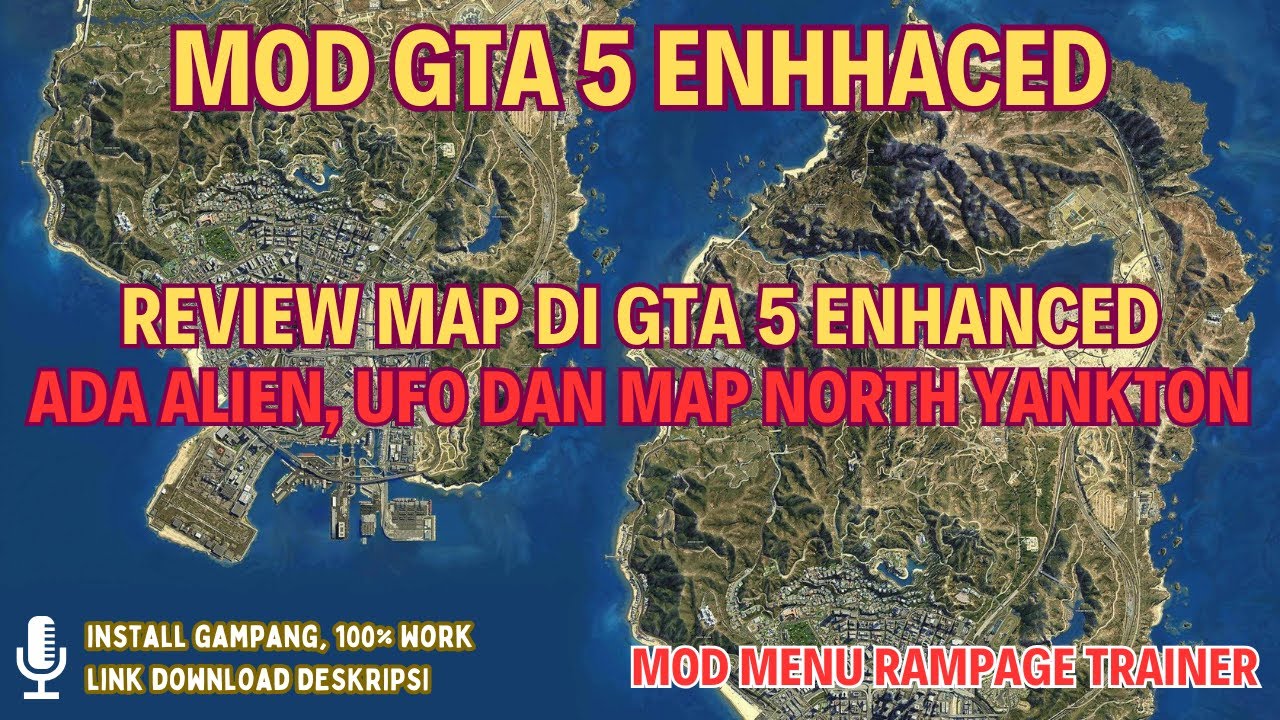 REVIEW MAP DI MOD RAMPAGE MENU TRAINER - GTA 5 ENHAHNCED - YouTube
