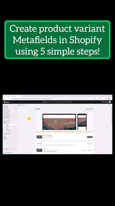 Create Product variant metafield in Shopify using 5 simple steps! #shopify #shopifytutorials ...