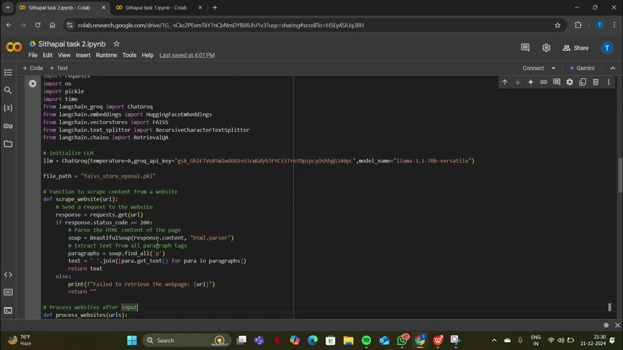 Sithafal Task - YouTube