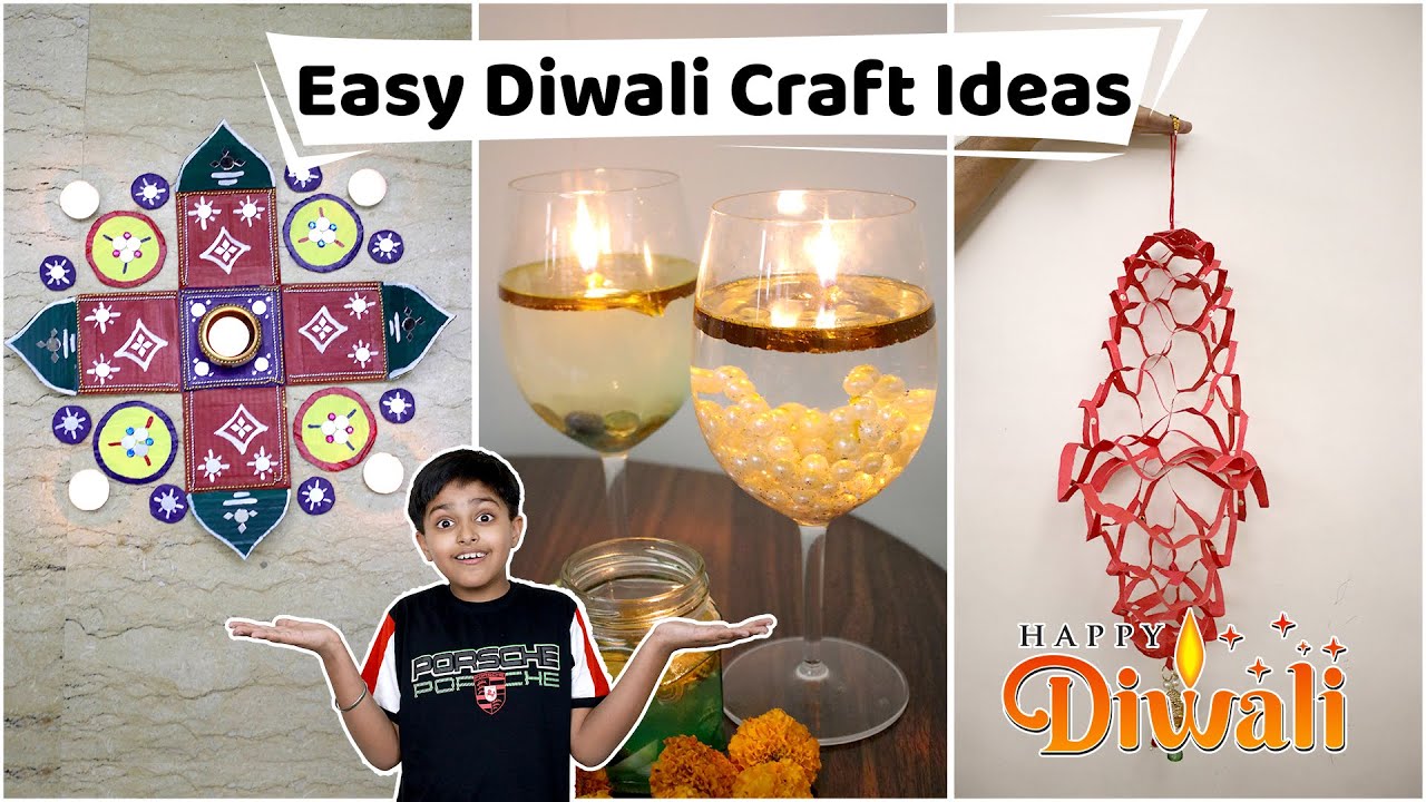 3 Easy Diwali Craft Ideas | DIY Diwali Decoration at Home | Diwali 2021 ...