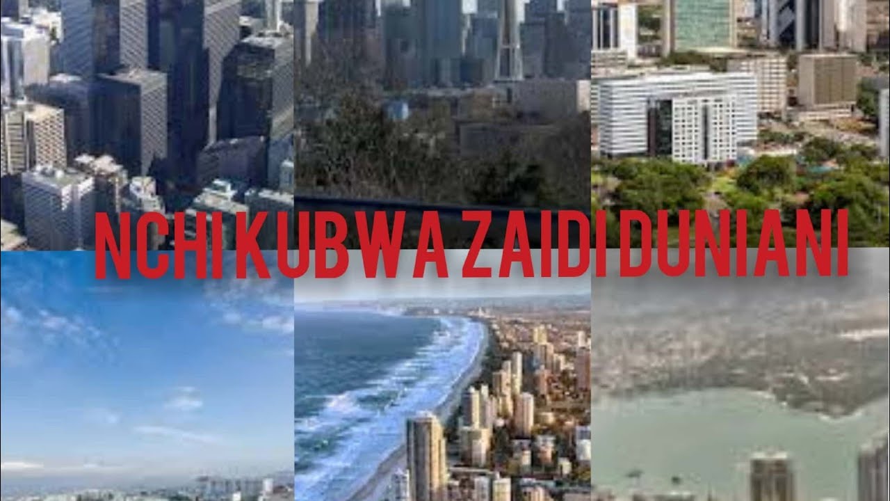 Nchi zinazoongoza kwa ukubwa duniani - YouTube