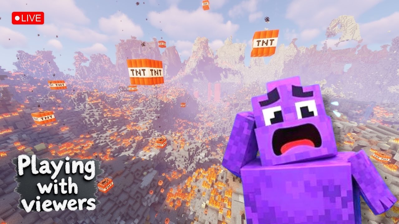 Minecraft Creative World NO RULES | Playing with Viewers - YouTube
